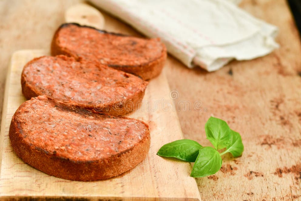 Mince toast stock image. Image of bacon, bread, closeup - 110123081