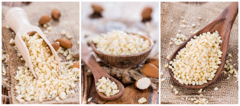 Minced Almonds stock photo. Image of chips, almonds, closeup - 46482444