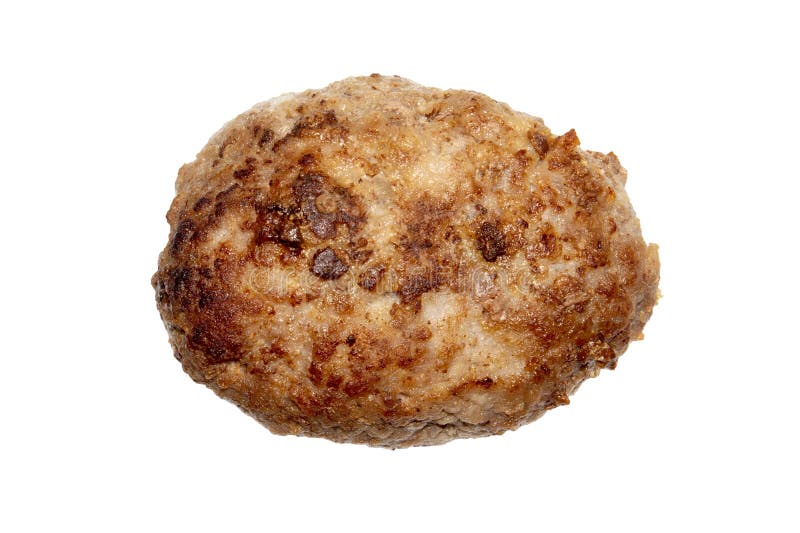 Minced Beef Meat Patty.Beef Patty on a White Background Stock Image ...