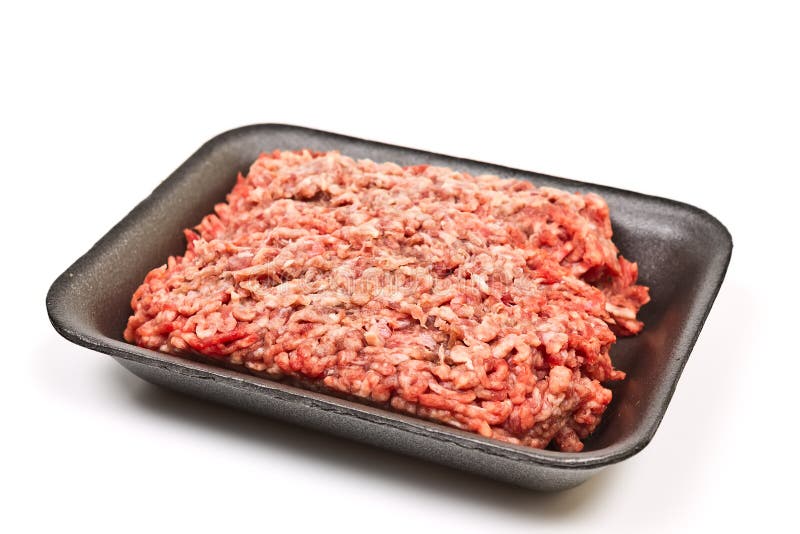 Minced beef in a package stock photo. Image of ingredient - 25916660