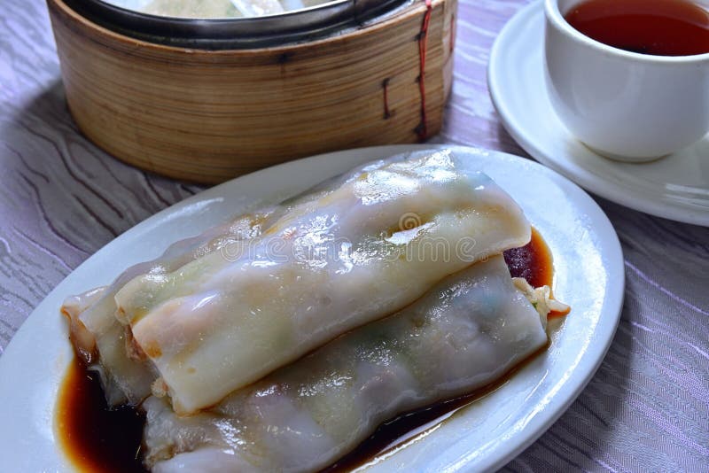 Minced Beef Rice Sheet Dim Sim Stock Photo - Image of china, port ...