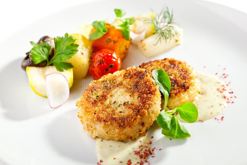 Minced Fish Cutlets stock photo. Image of diet, grill - 78271516
