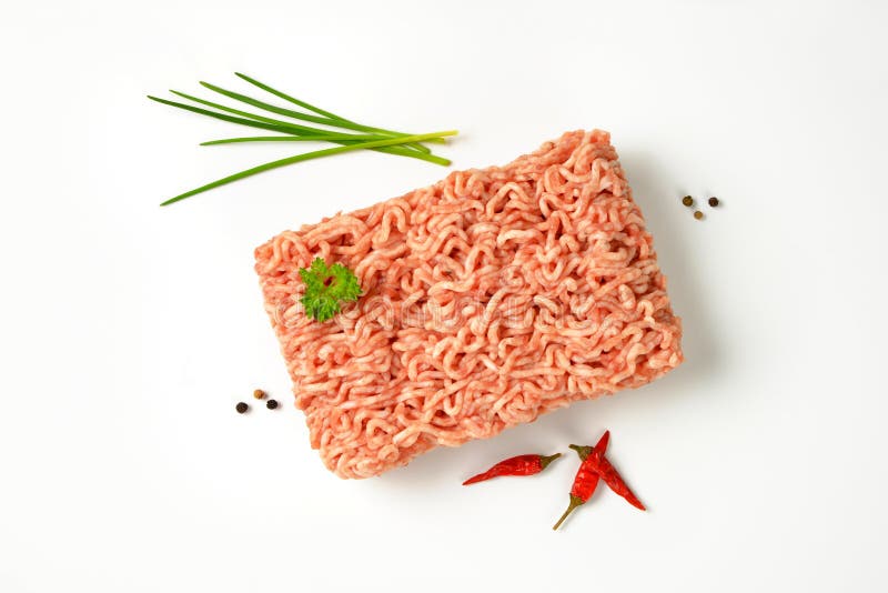 Minced meat stock image. Image of pink, block, pepper - 58416243