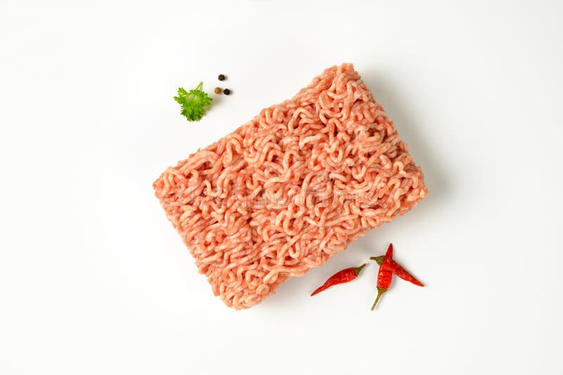 Minced meat stock image. Image of overhead, uncooked - 58416265