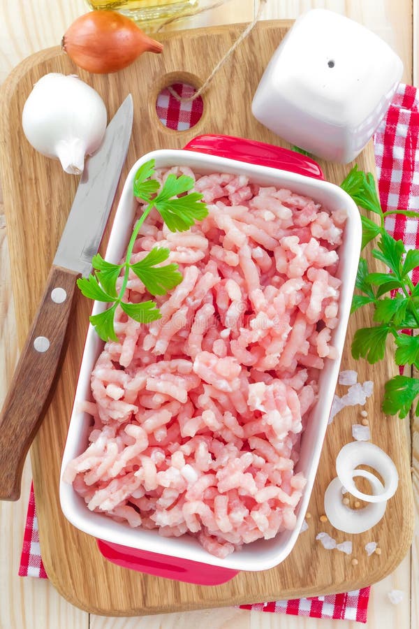 Minced meat stock image. Image of butcher, fillet, diet - 37395665