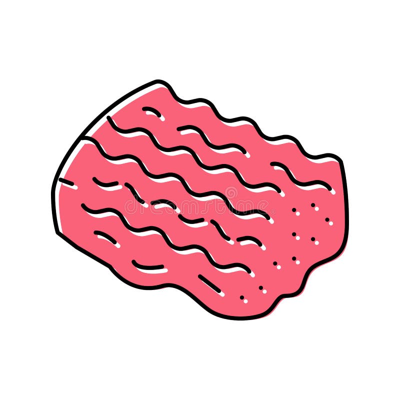 Minced Meat Color Icon Vector Illustration Stock Vector - Illustration ...