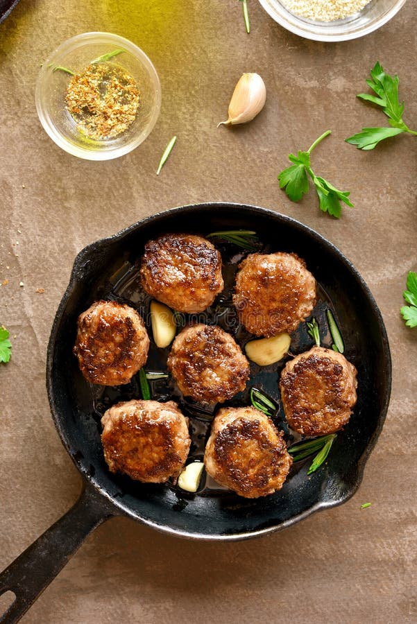 Minced meat cutlets stock photo. Image of cutlets, view - 173315554