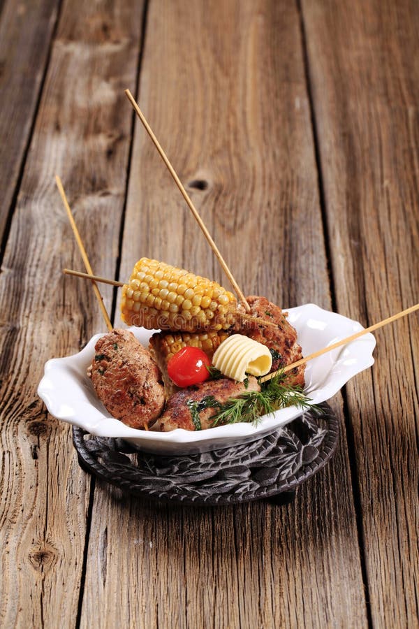 Minced meat kebabs stock photo. Image of sticks, gourmet - 24075572