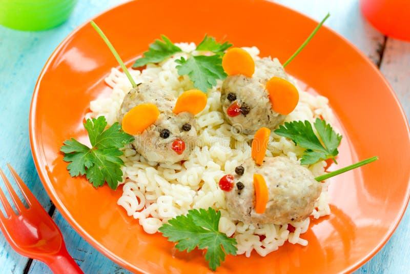 Minced meat mouse for kids stock photo. Image of meatball - 117253210