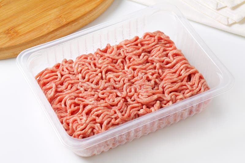 Minced meat stock image. Image of meat, pork, processed - 58626231