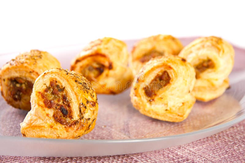 Minced meat rolls stock image. Image of isolated, homemade - 32809617