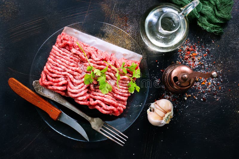 Minced meat stock photo. Image of black, background - 102684282