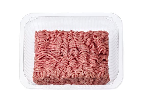 Minced Meat in the Shop Packing Stock Image - Image of meat, packing ...