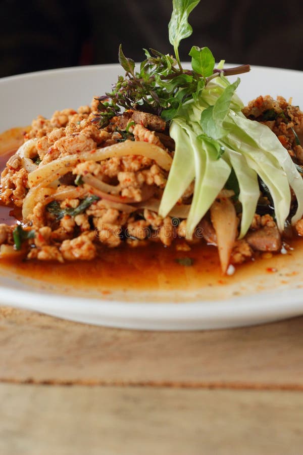 Minced pork stock photo. Image of oriental, salad, asian - 30498926