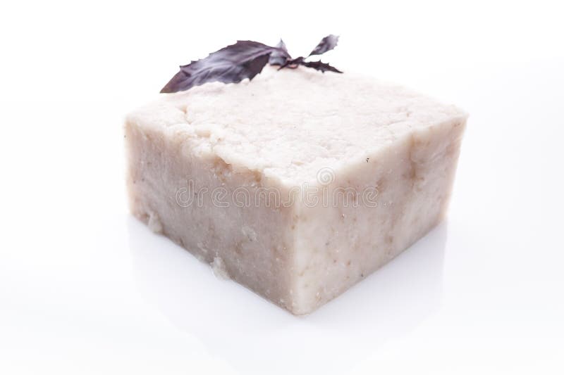 Minced Raw Meat Cod Fish on a White Background. Isolated Object Stock ...