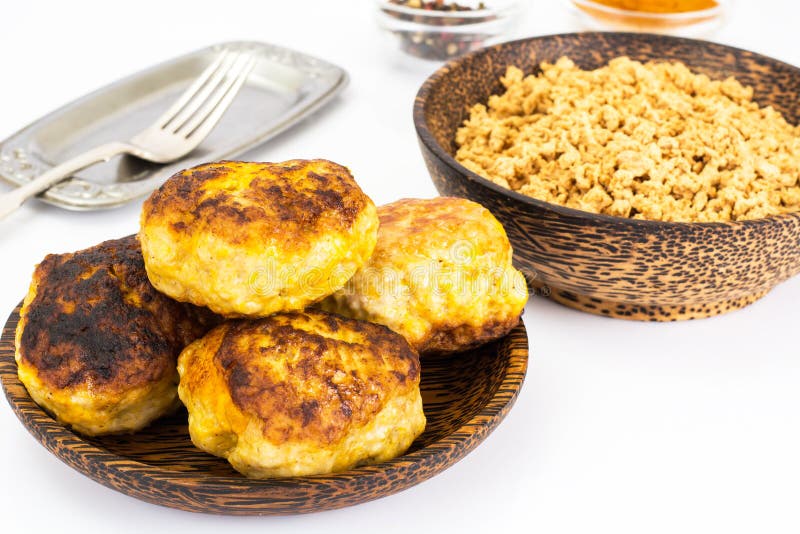 Minced Soy Cutlets stock photo. Image of nutrition, dinner - 80823864