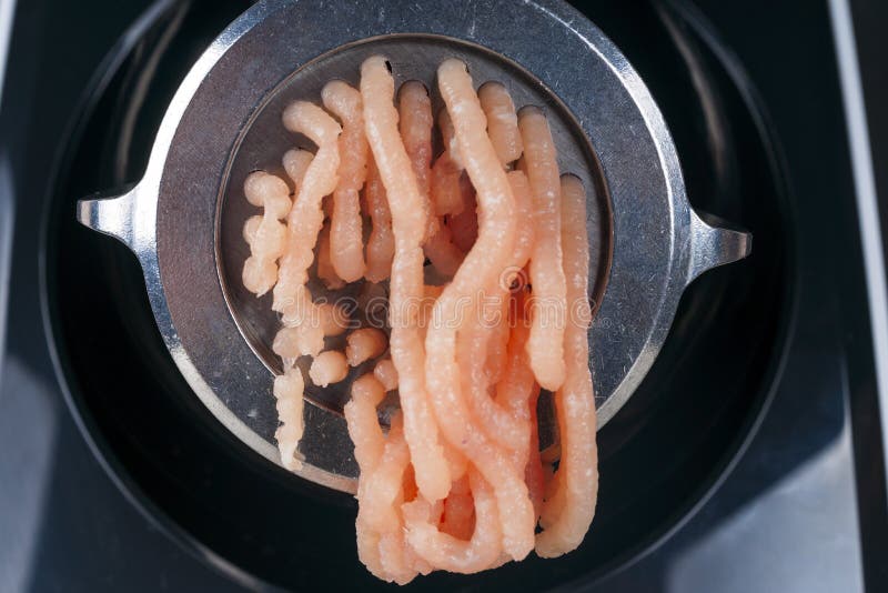 Mincing machine and meat stock image. Image of grinded - 90850351