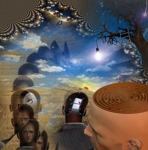 The mind stock illustration. Illustration of light, ideas - 20454513