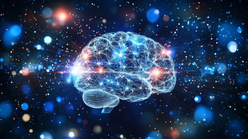 Mind. Abstract Futuristic Modern Backdrop Stock Image - Image of ...