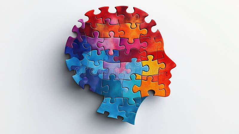 The Mind As a Puzzle a Symbol of Thought and Complexity Stock ...