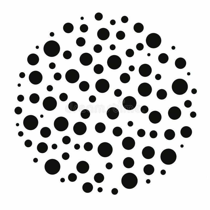 Mind-bending Circle Dots Stencil in Focus Stacking Style Stock ...