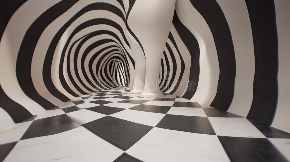 A Mind Bending Optical Illusion that Challenges Perception Stock ...