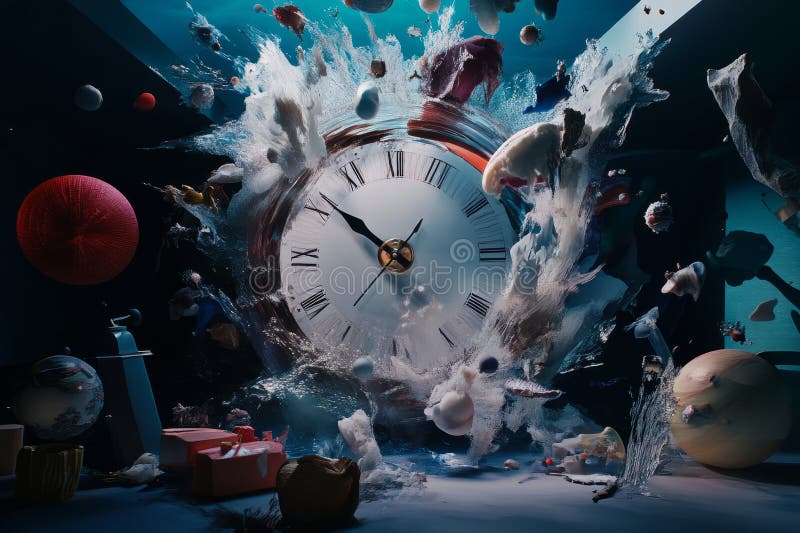 A Mind-bending Surrealist Clock Face Warping through Time and Space ...