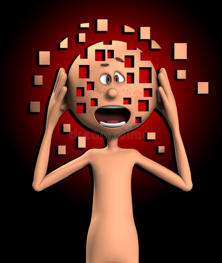 Mind Blow stock illustration. Illustration of closeup - 19945218