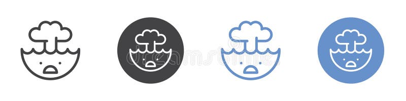 Mind Blow Emoji Icon Flat Set in Black and White Color Stock ...