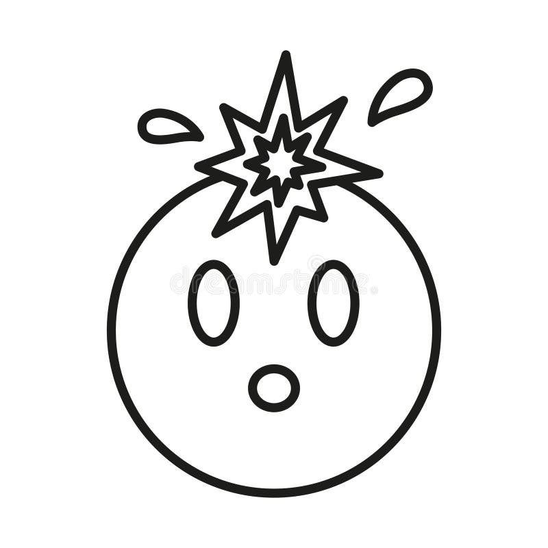 Mind Blown Brain with Explosion and Shock Stock Vector - Illustration ...