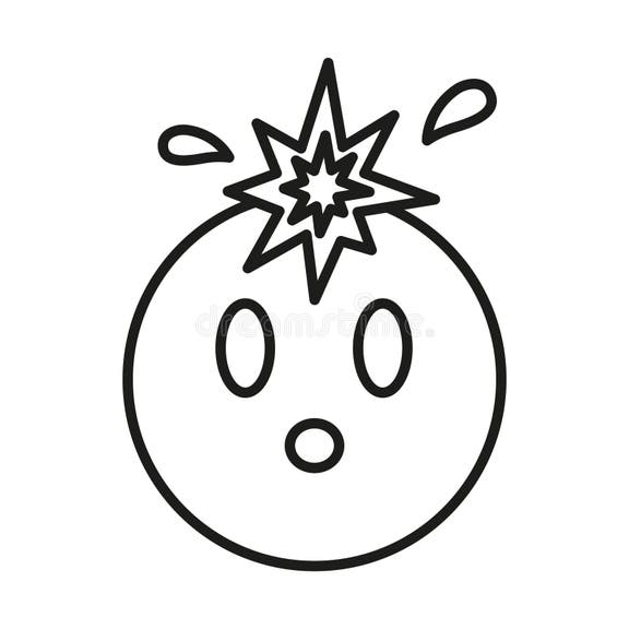 Mind Blown Brain with Explosion and Shock Stock Vector - Illustration ...