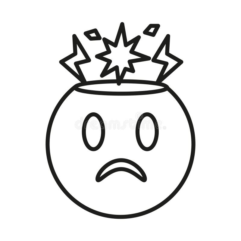 Mind Blown Surprised Brain Explosion Stock Vector - Illustration of ...