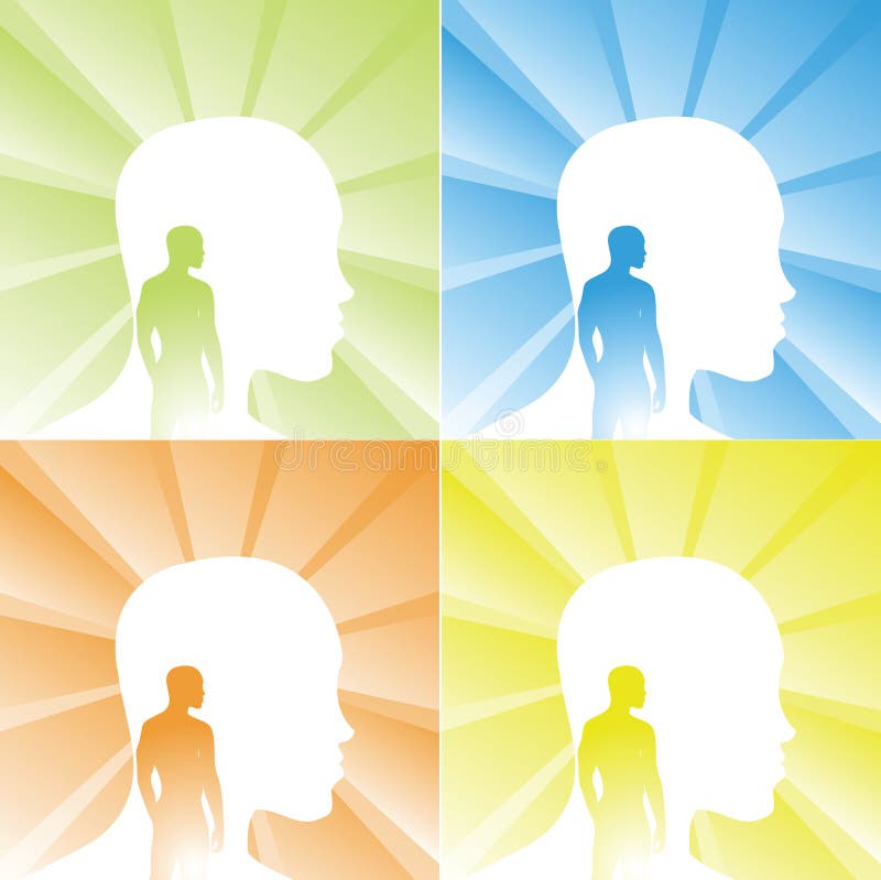 In A Healthy Body, Healthy Mind Stock Illustration - Illustration of ...