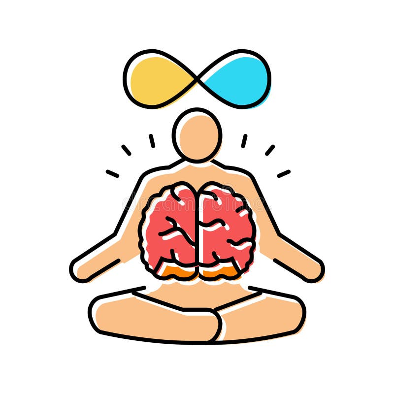 Mind Body Connection Neuroscience Neurology Color Icon Vector ... Mind Body Connection Neuroscience Neurology Color Icon Vector ...