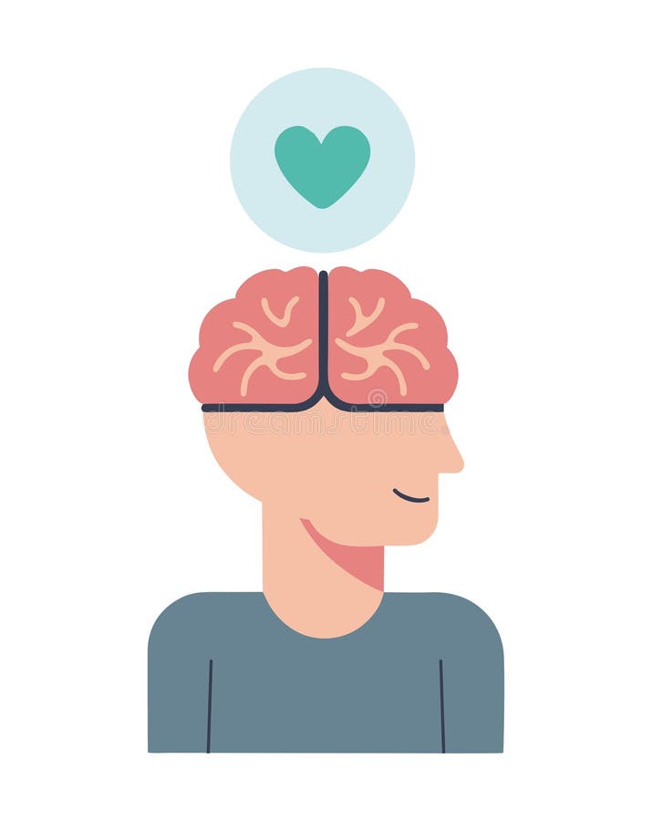 Mind and Body Emotional Well Being Stock Illustration - Illustration of ...