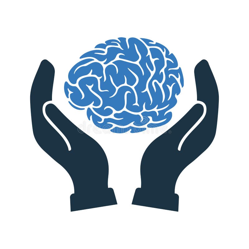 Mind, Brain, Hand Icon. Black Vector Graphics Stock Vector ...