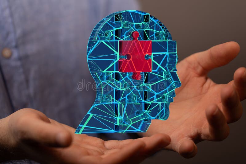 A Mind, Brain Power and Energy Concept Stock Photo - Image of ...