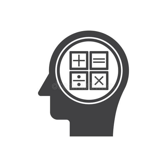 Mind Calculator Icon stock illustration. Illustration of inspiration ...