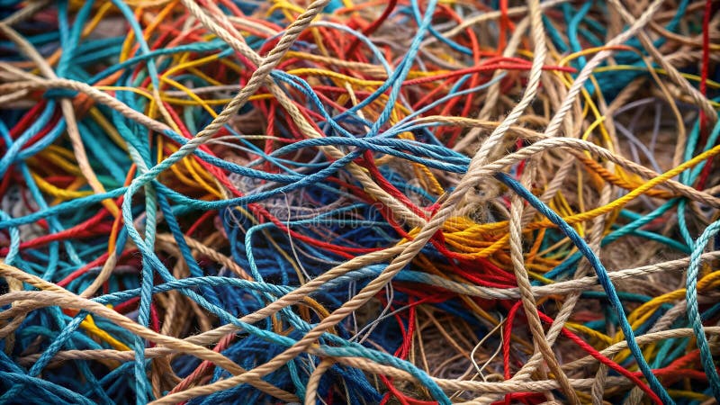 A Mind in Chaos: a Labyrinth of Intertwined Knots Generative AI Stock ...