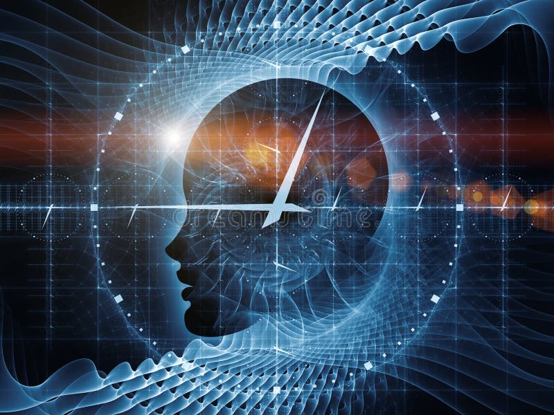 Mind Clock stock illustration. Illustration of element - 44270600