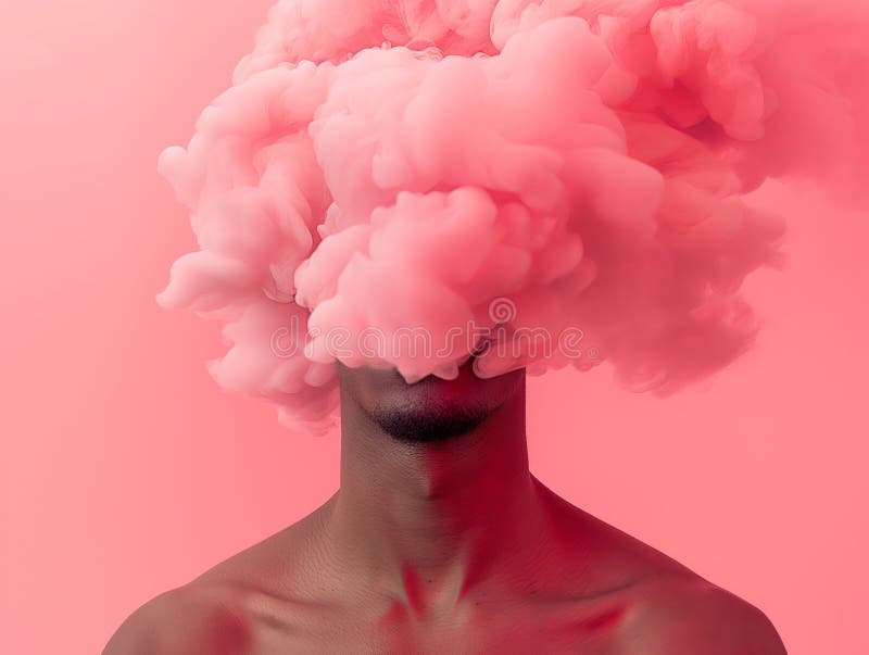 Mind in a Cloud of Thoughts Stock Image - Image of mood, confusion ...