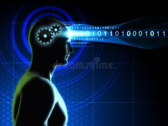 Mind code stock illustration. Illustration of head, idea - 76734151