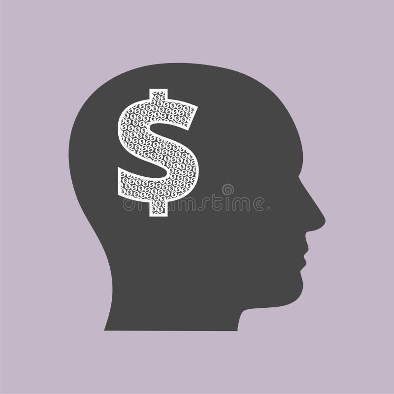 Mind Concept Graphic for Money Stock Vector - Illustration of ...