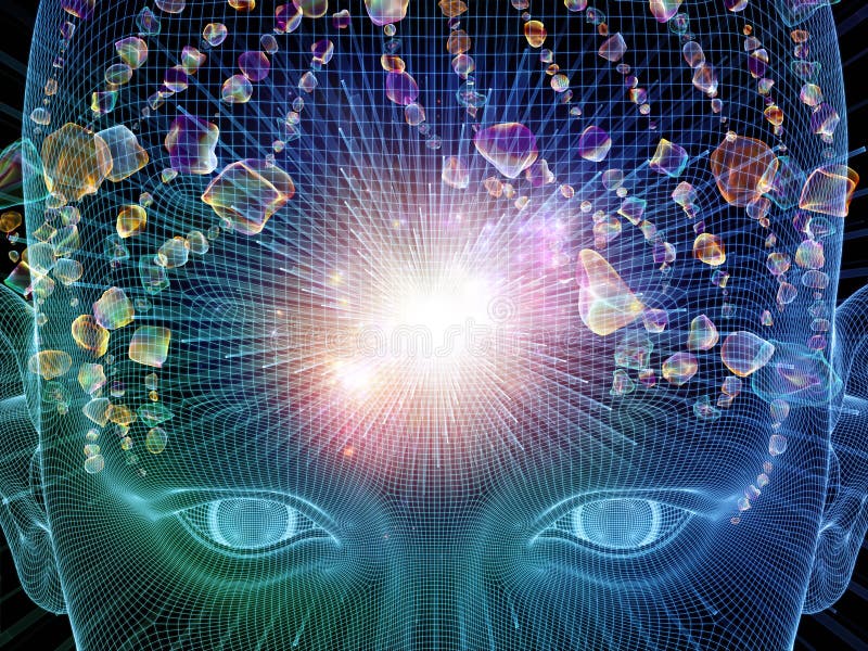 Mind Crystal stock illustration. Illustration of radiate - 45248173