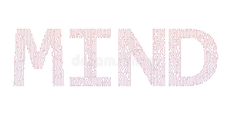 MIND.Digital Line Vector Design Stock Vector - Illustration of learning ...