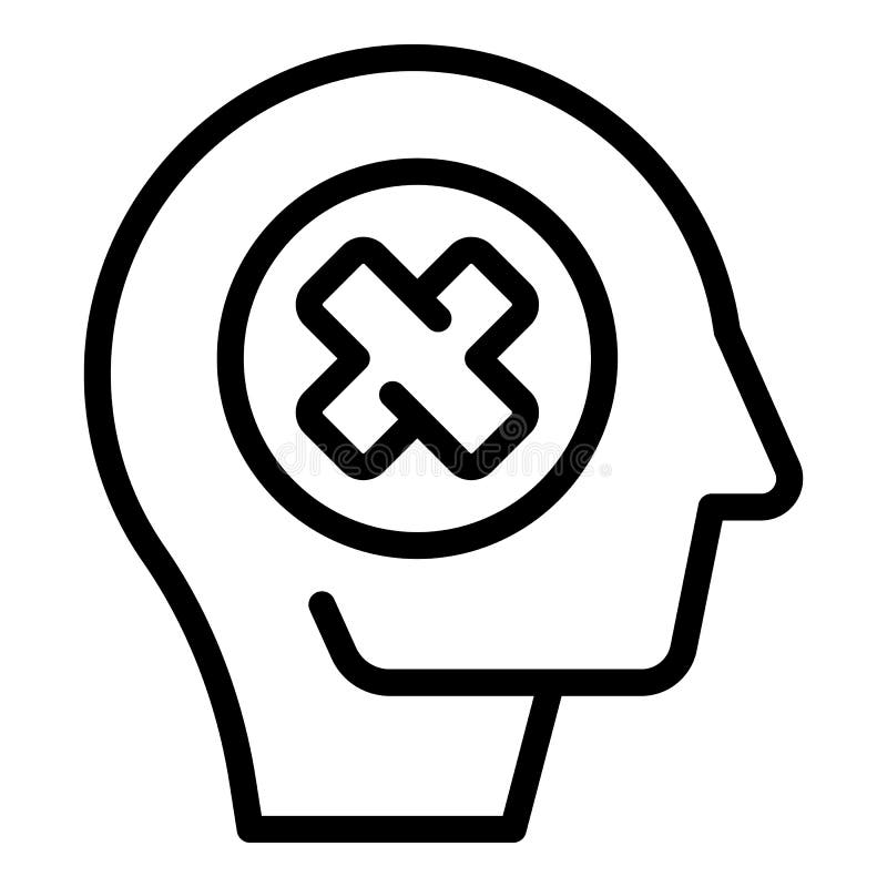 Mind Disclaimer Icon Outline Vector. Legal Policy Stock Vector ...