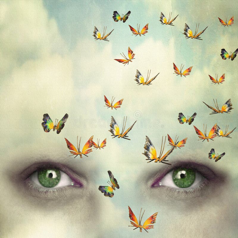 Mind flying stock illustration. Illustration of colorful - 53204594