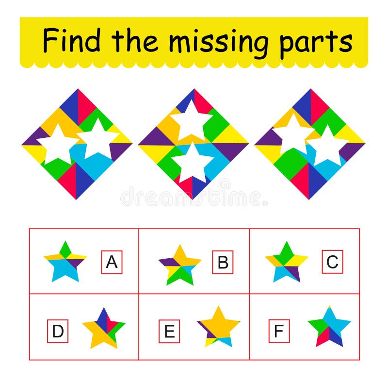 Mind Game. Task for the Development of Logic for Kids Stock Vector ...