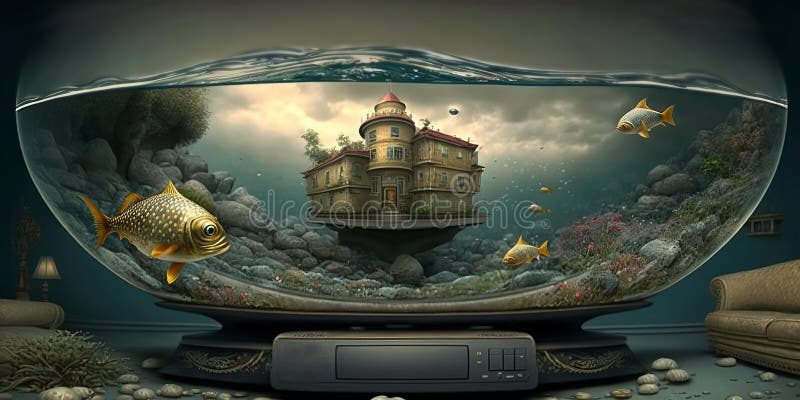 Mind Games. Surreal Mystical Fantasy Artwork Stock Illustration ...