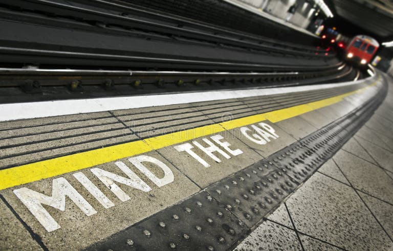 Mind the gap editorial stock photo. Image of careful - 17510938